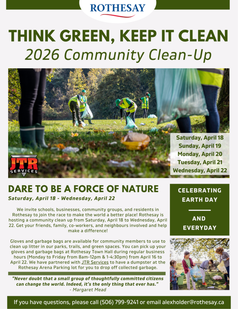 Earth Day Community Clean Up 2026 - Rothesay
